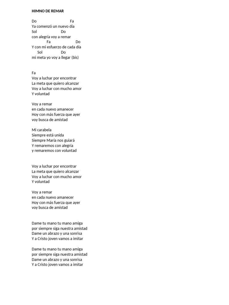 Himno A Remar | PDF