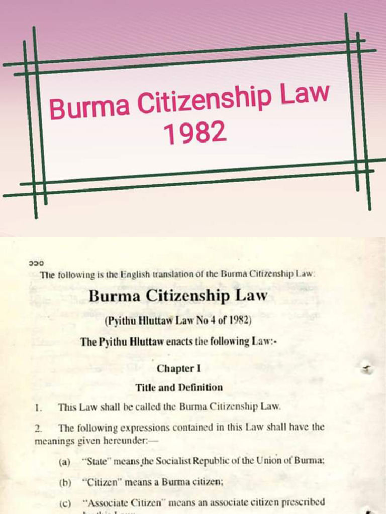 1982 Citizenship Law - Eng | PDF