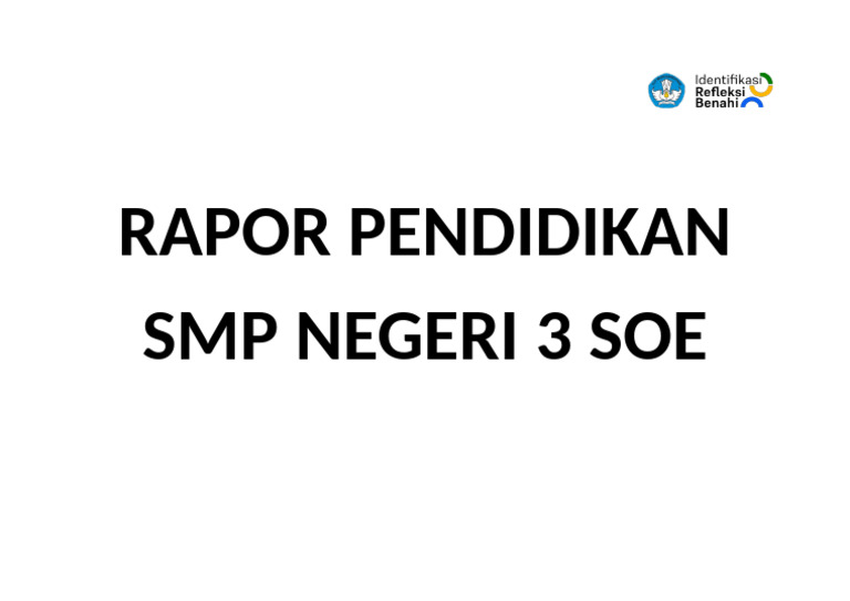 Cover Rapor Pendidikan | PDF