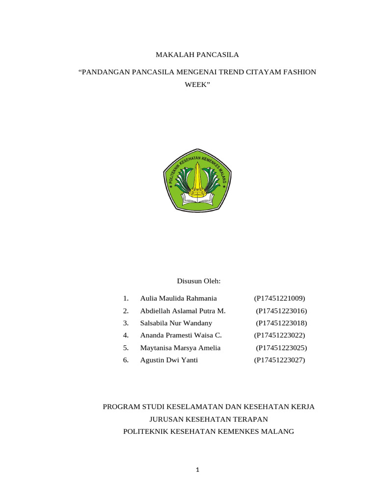 MAKALAH PANCASILA | PDF