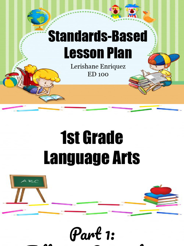 ED 290 - Standards-Based Lesson Plan | PDF