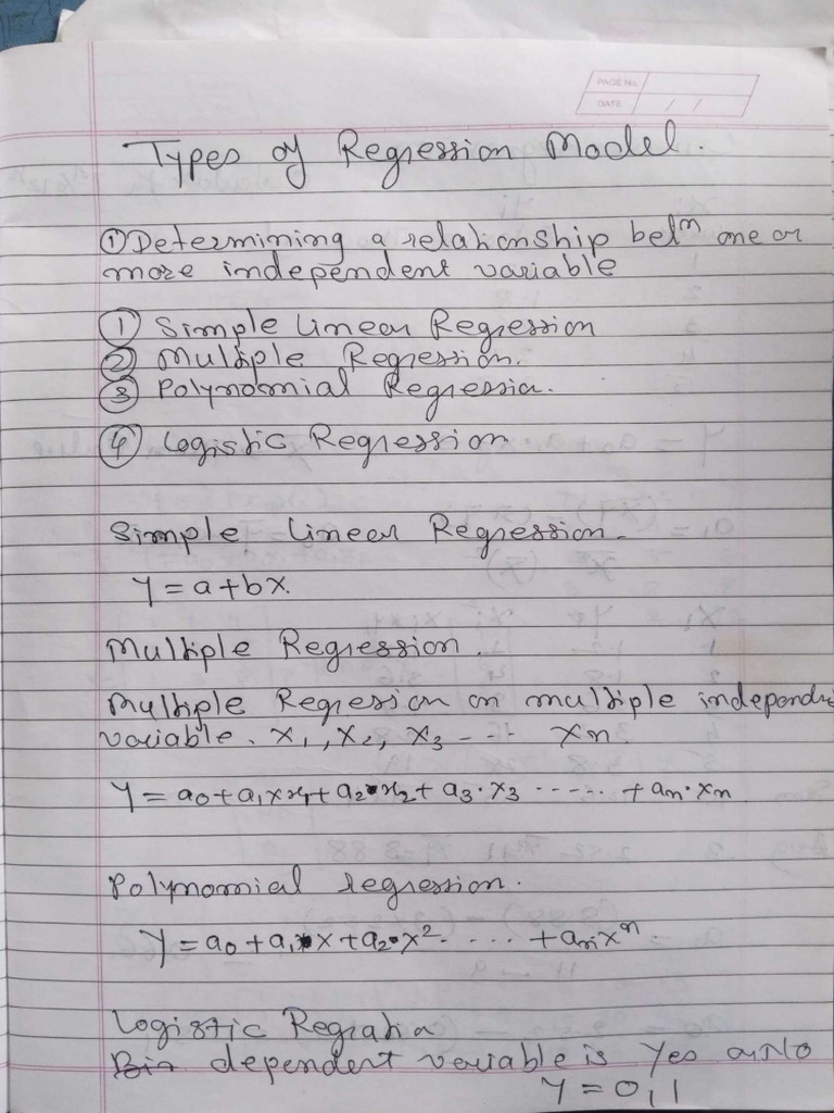 ML Handwritten | PDF