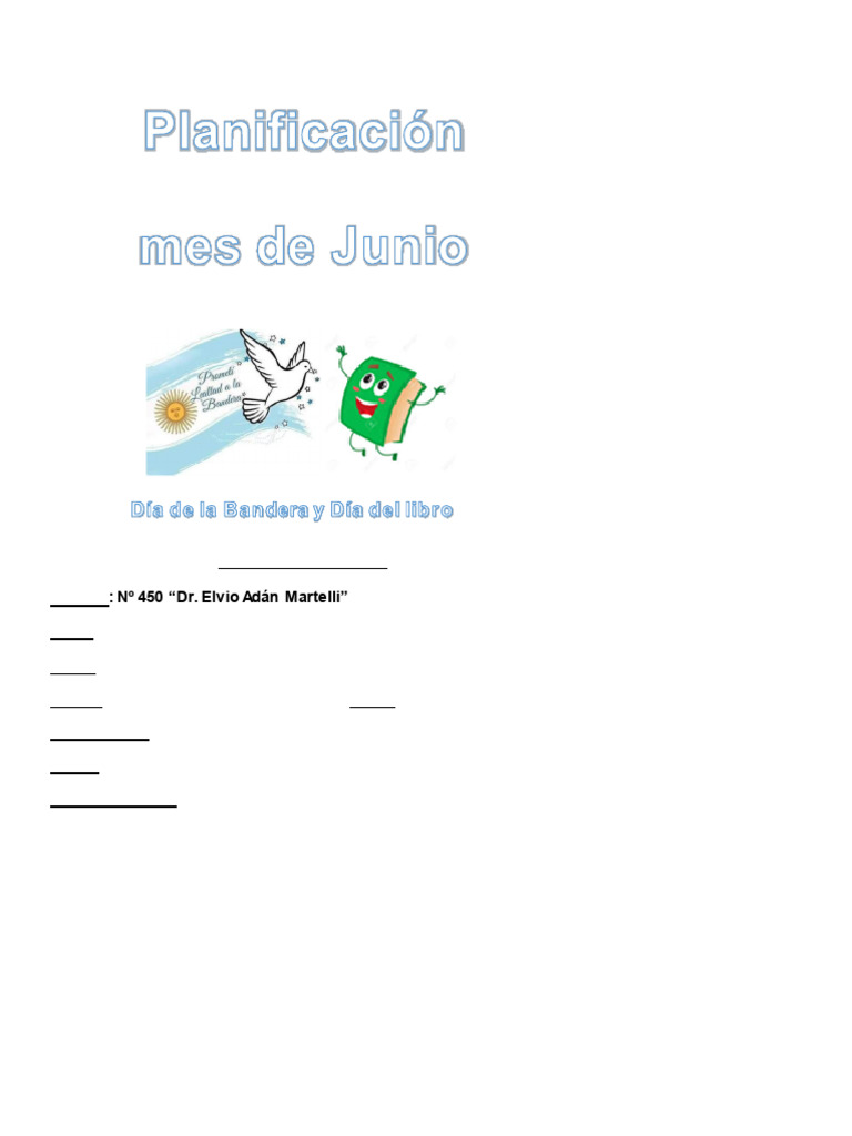 5to Planificacion Junio | PDF