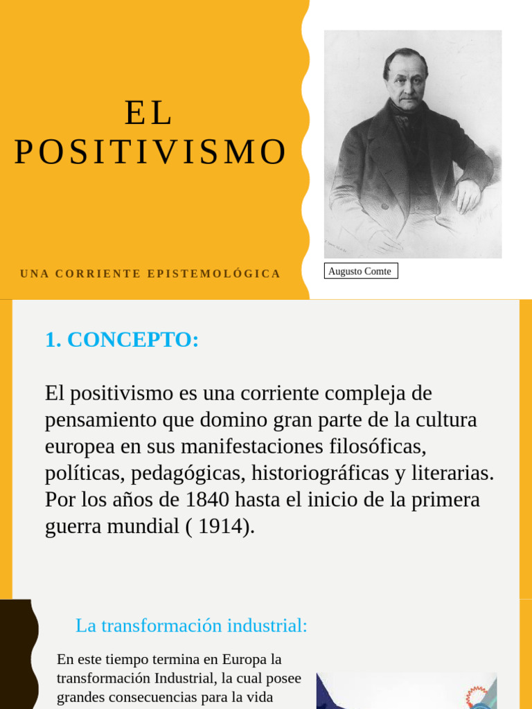 El Positivismo | PDF | Positivismo | Sociología
