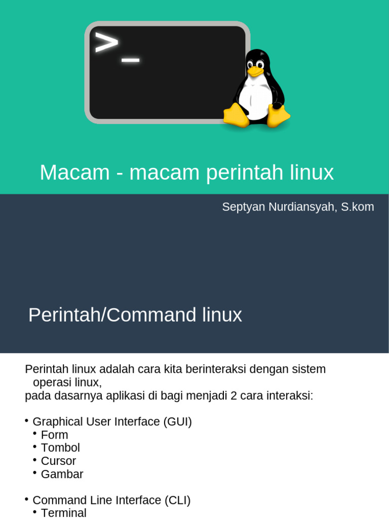 Macam macam perintah linux | PDF