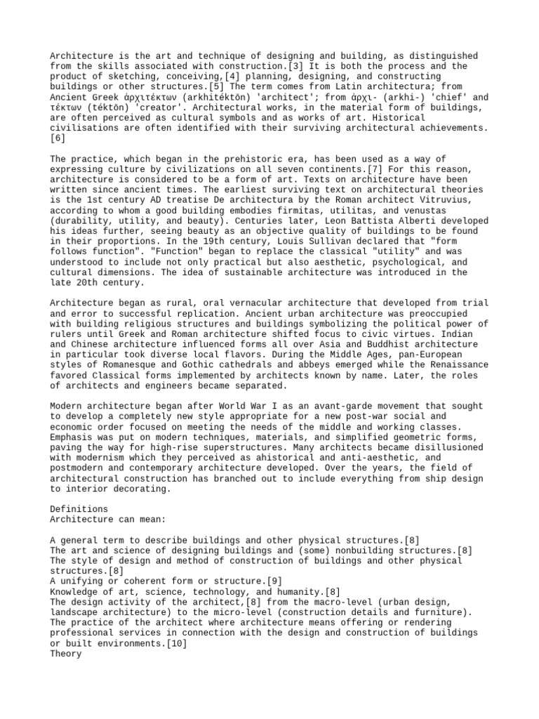 Architecture | PDF