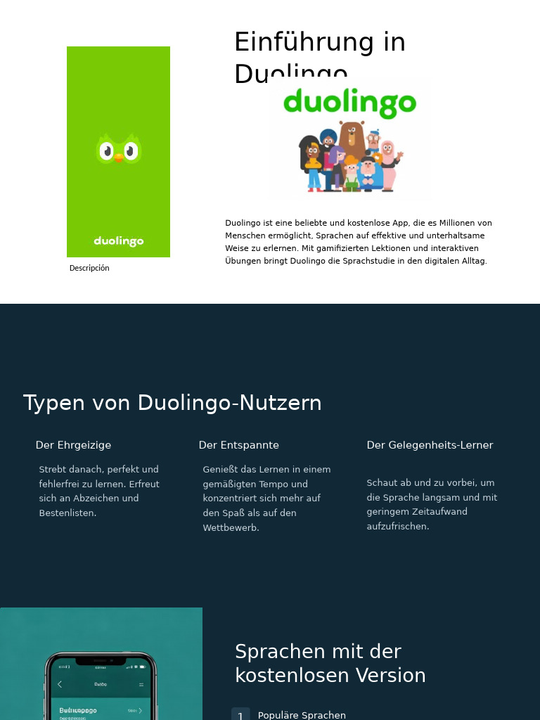 Presentaion Duolingo | PDF