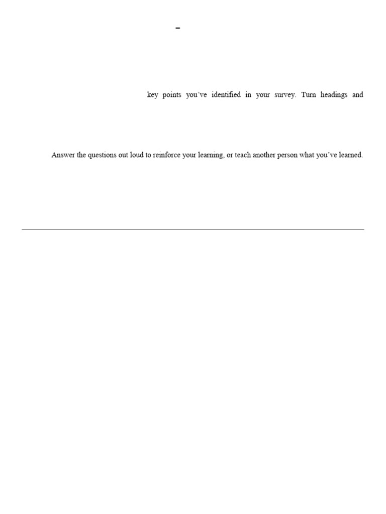 SQ3R Worksheet | PDF