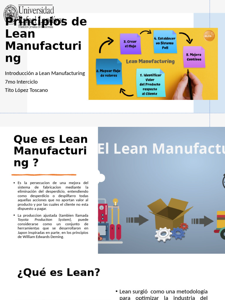 Lean Manufacturing + Principios | PDF