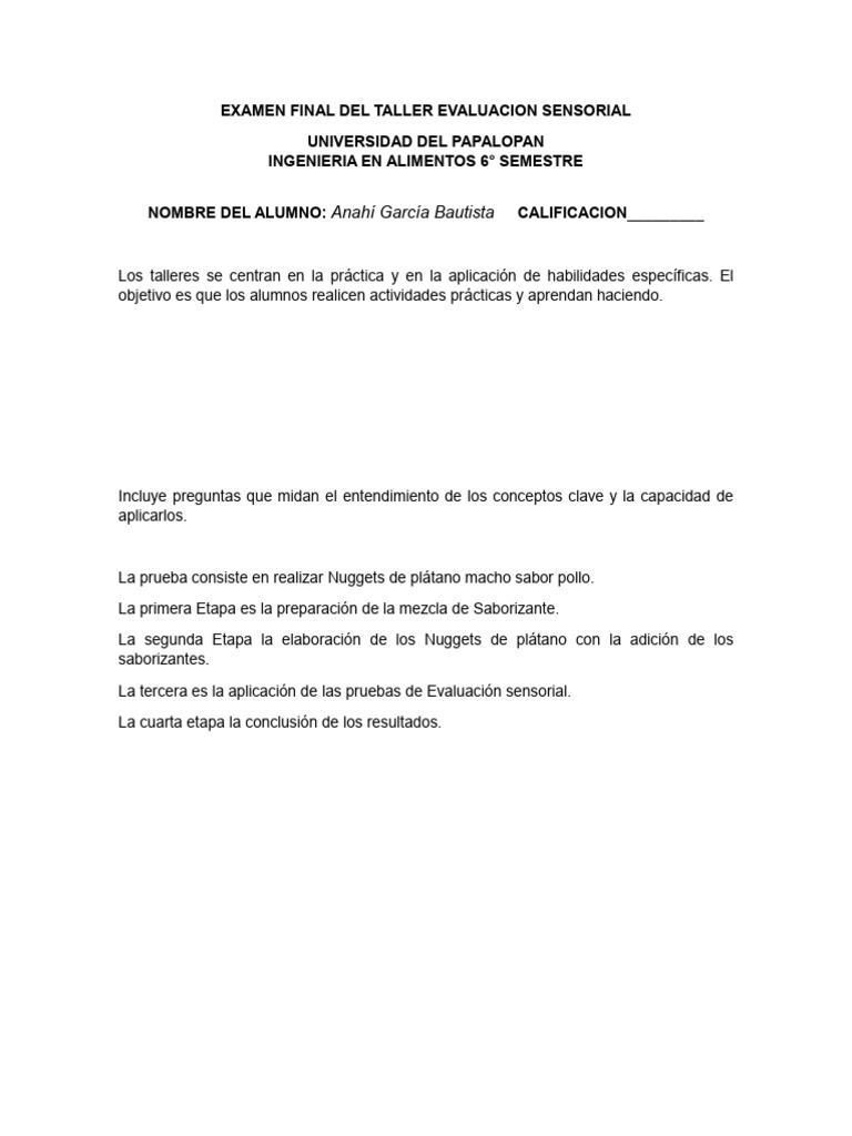 Ordinario Ev - Sensorial.anahi | PDF