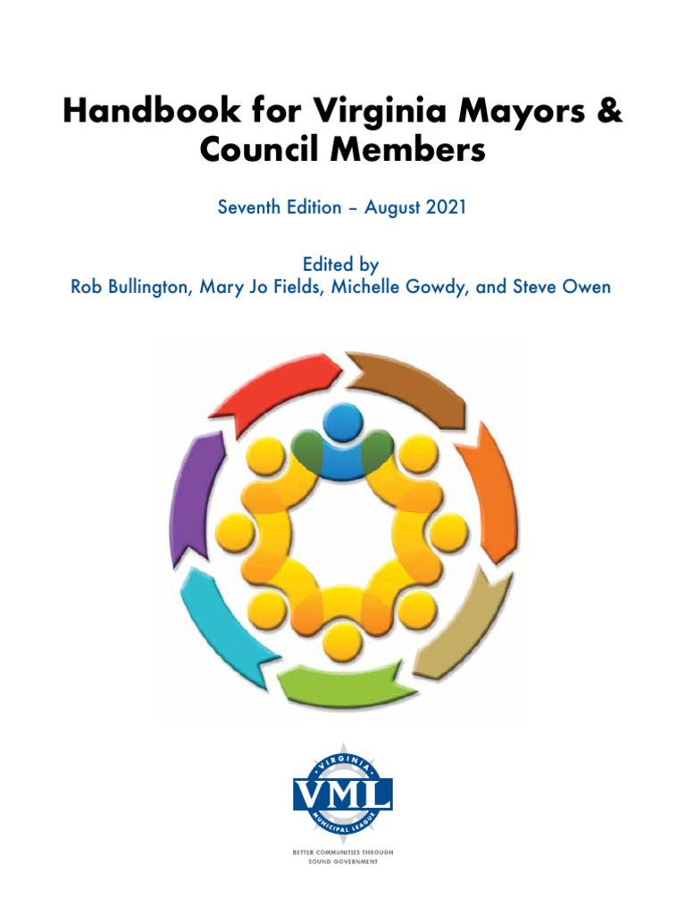 Handbook For Virginia Mayors and City Council Managers | PDF