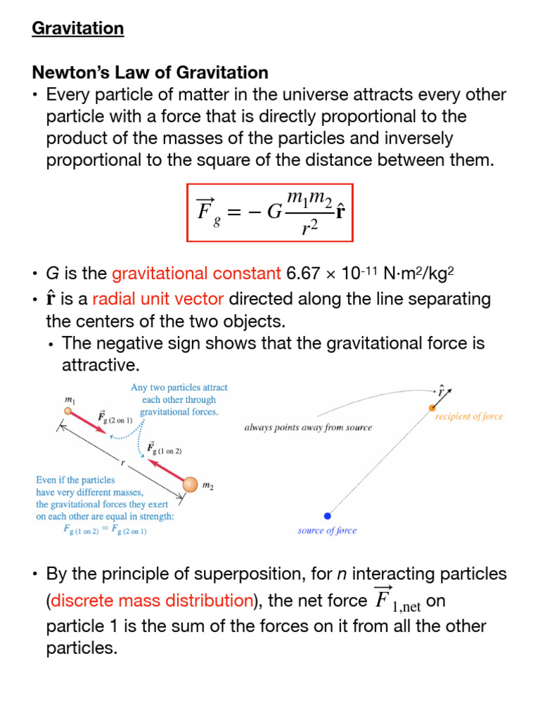 3b Gravitation Notes | PDF 3b Gravitation Notes | PDF
