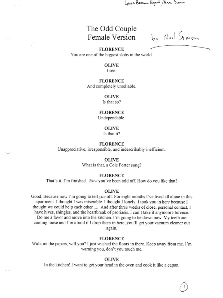 Odd Couple | PDF