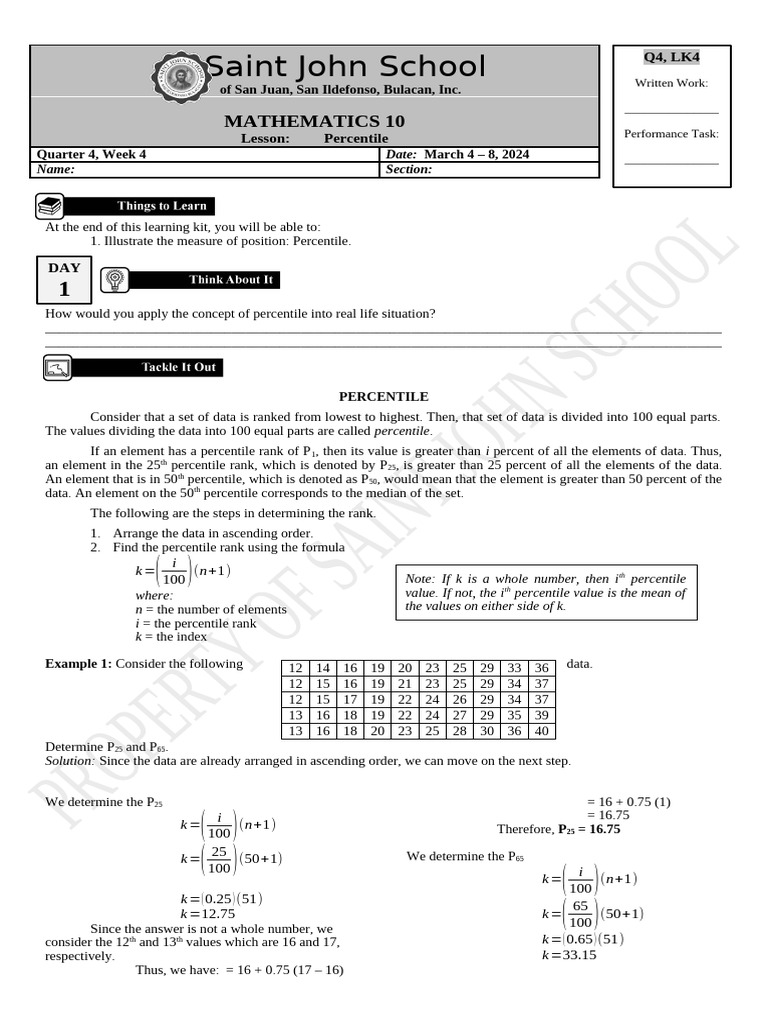Mathematics 10 Q4 W1 3 Pdf