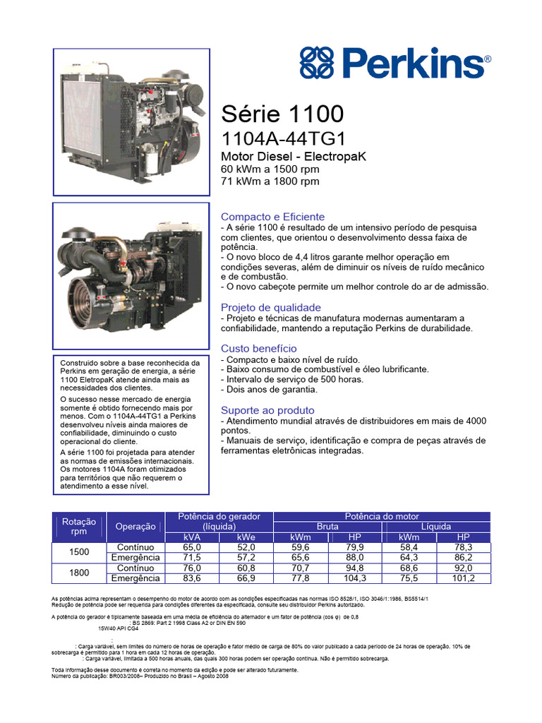 Perkins Gerador | PDF