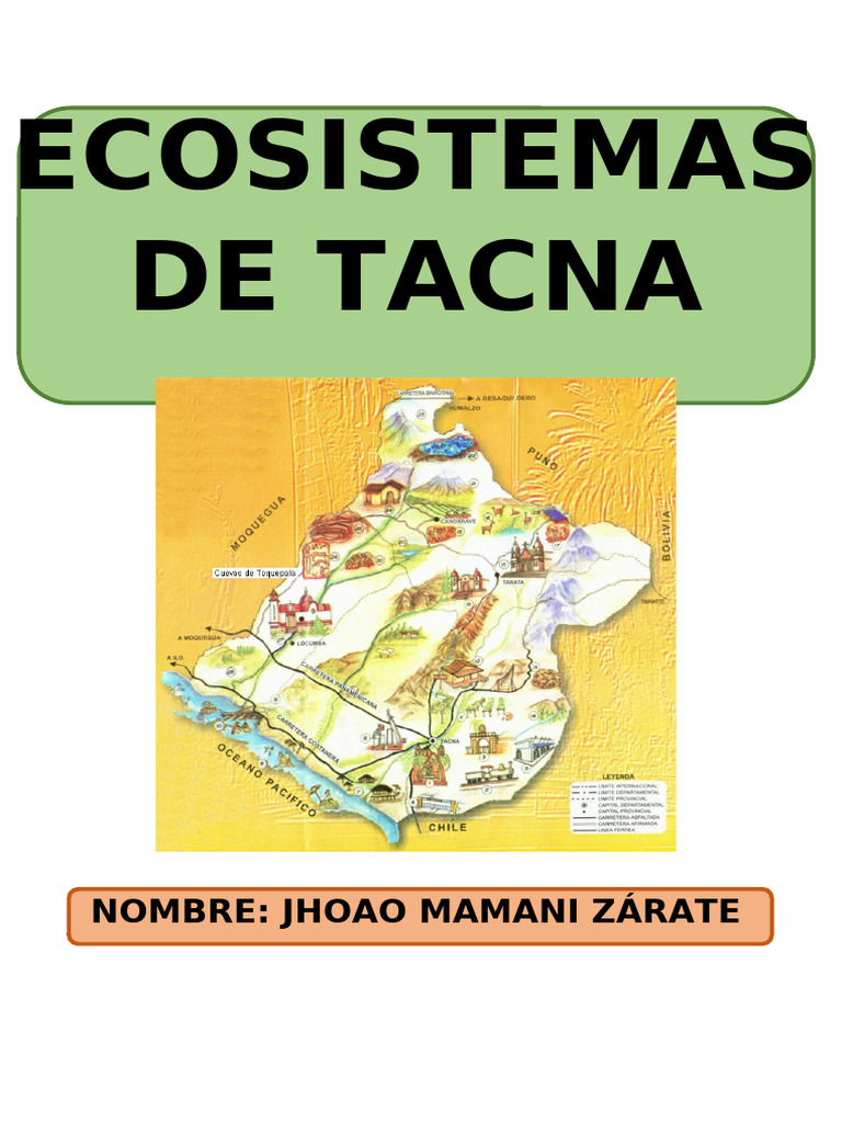 ECOSISTEMAS DE TACNA | PDF