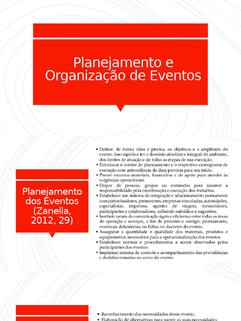 AULA 3. Planejamento (Projeto) de Eventos | PDF | Terceirização | Negócios