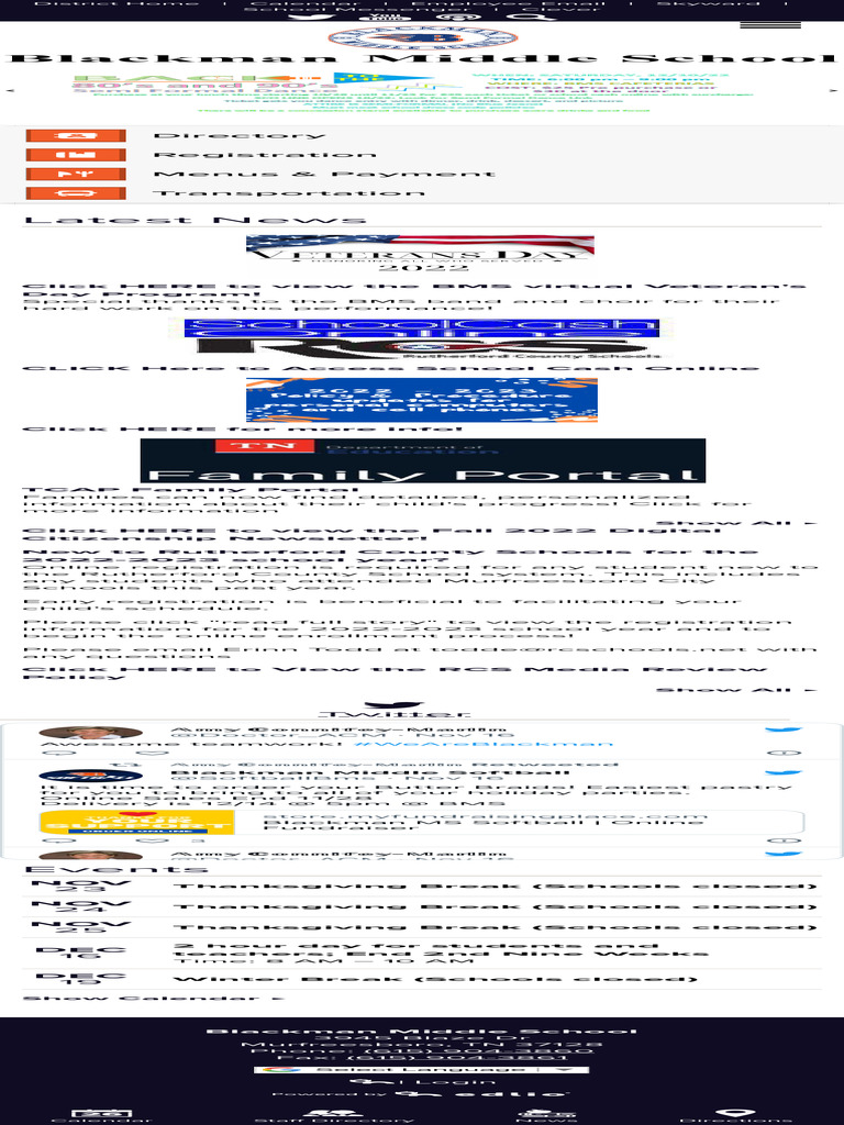 Blackman Middle School | PDF