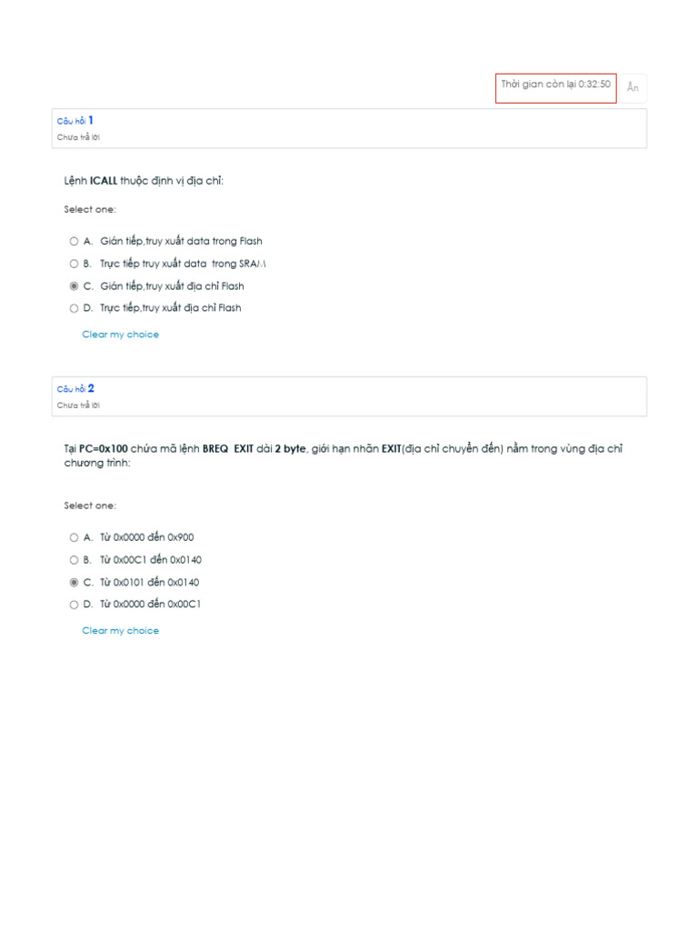 QUIZ - HK241 - BÀI 3 (Khóa bài - hết ngày 8 - 9 - 2024) - BK-LMS | PDF
