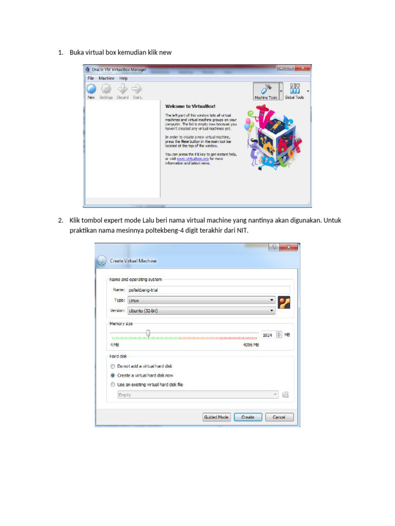Tutorial Virtual Box | PDF