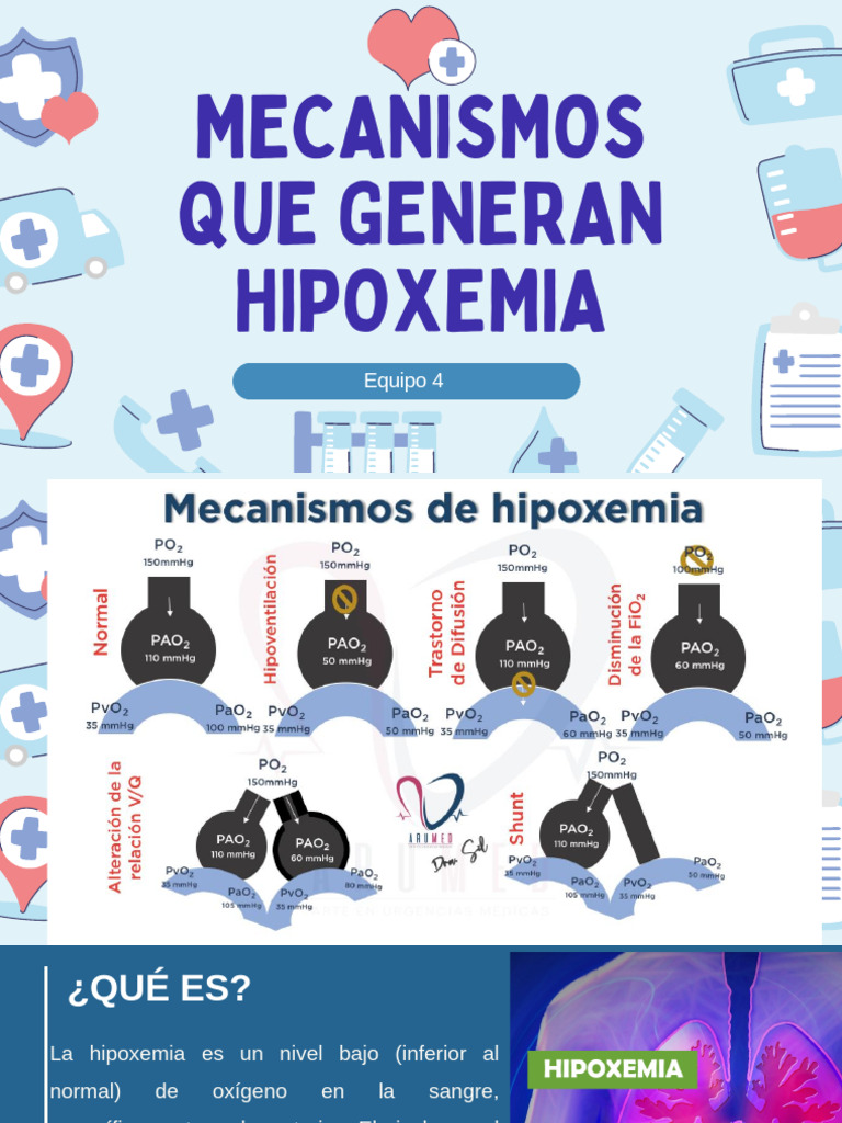 Mecanismos Que Generan Hipoxemia | PDF | Sistema respiratorio | Fisiología