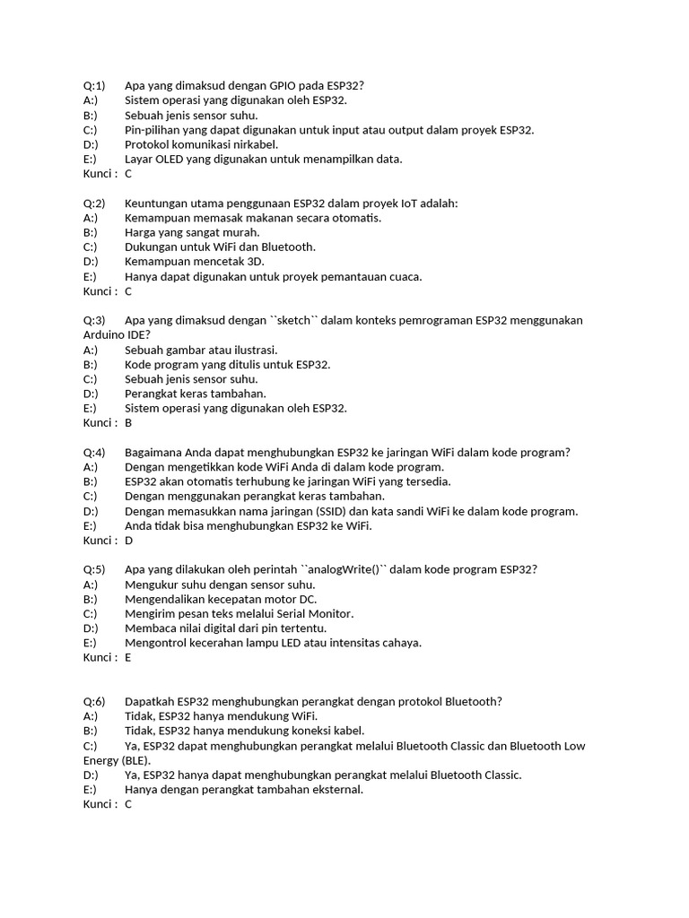 Soal PTS Ganjil 2024 - Pre - Xii - Tei | PDF
