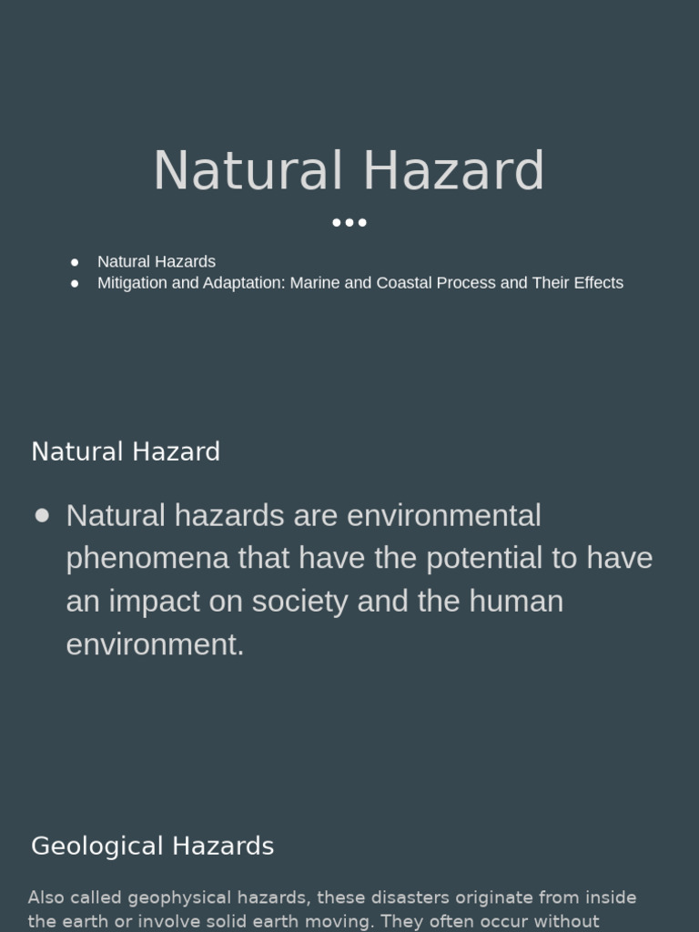 Natural Hazard | PDF