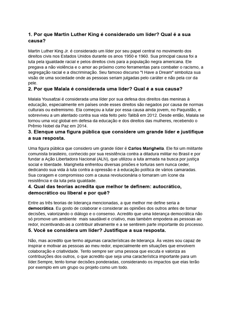 exemplo atividade | PDF