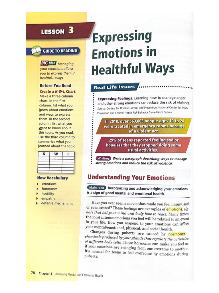 Health - Chapter 3 - Lesson 3 | PDF