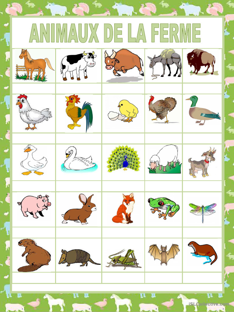 Animaux de La Ferme | PDF