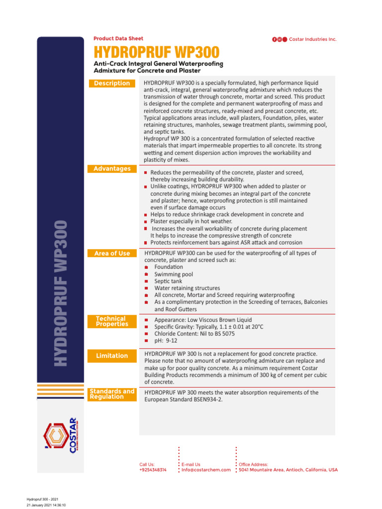 Hydropruf 300 2021 | PDF