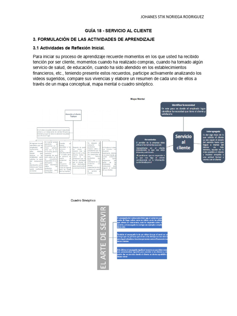 GUIA 18 - SERVICIO AL CLIENTE | PDF