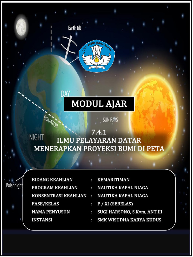 Modul Ajar Nautika Kapal Niaga - Ilmu Pelayaran Datar - Fase F | PDF