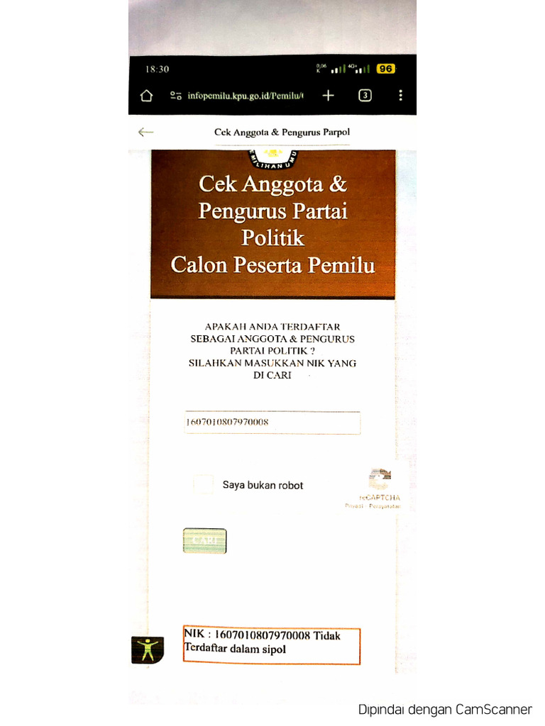 Cek Sipol Fahrul | PDF