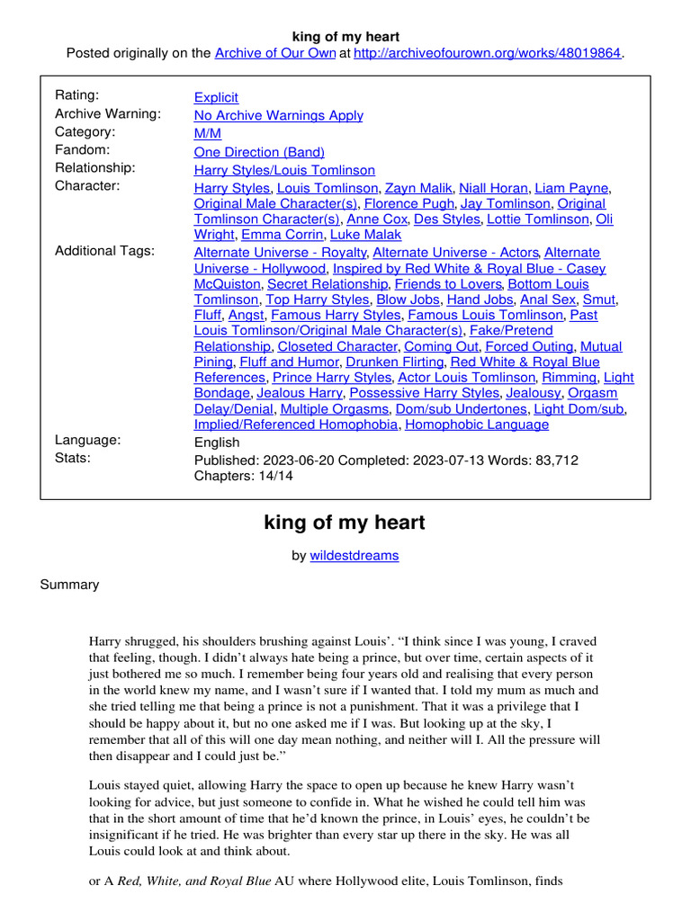 King of My Heart | PDF