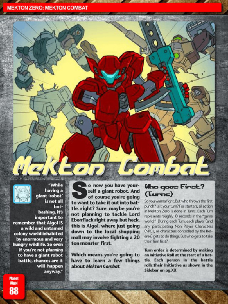 Mekton Zero Combat | PDF