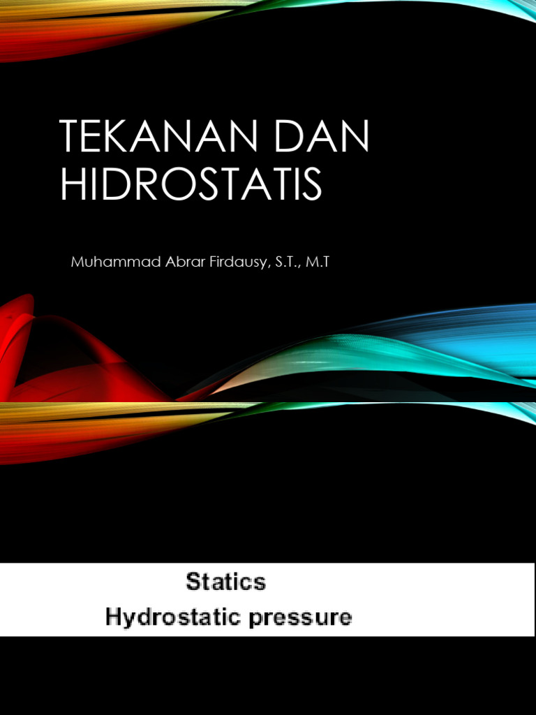2 Jenis Aliran, Tekanan dan Hidrostatis NP | PDF