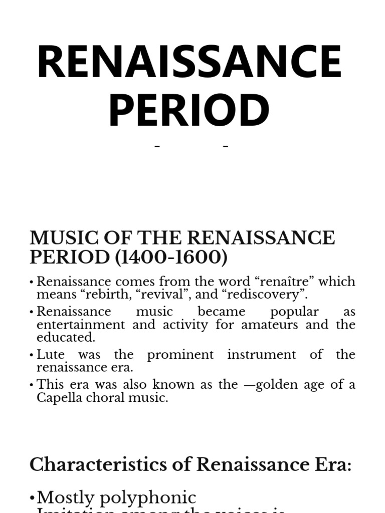 Renaissance Period | PDF | Mass (Liturgy) | Art