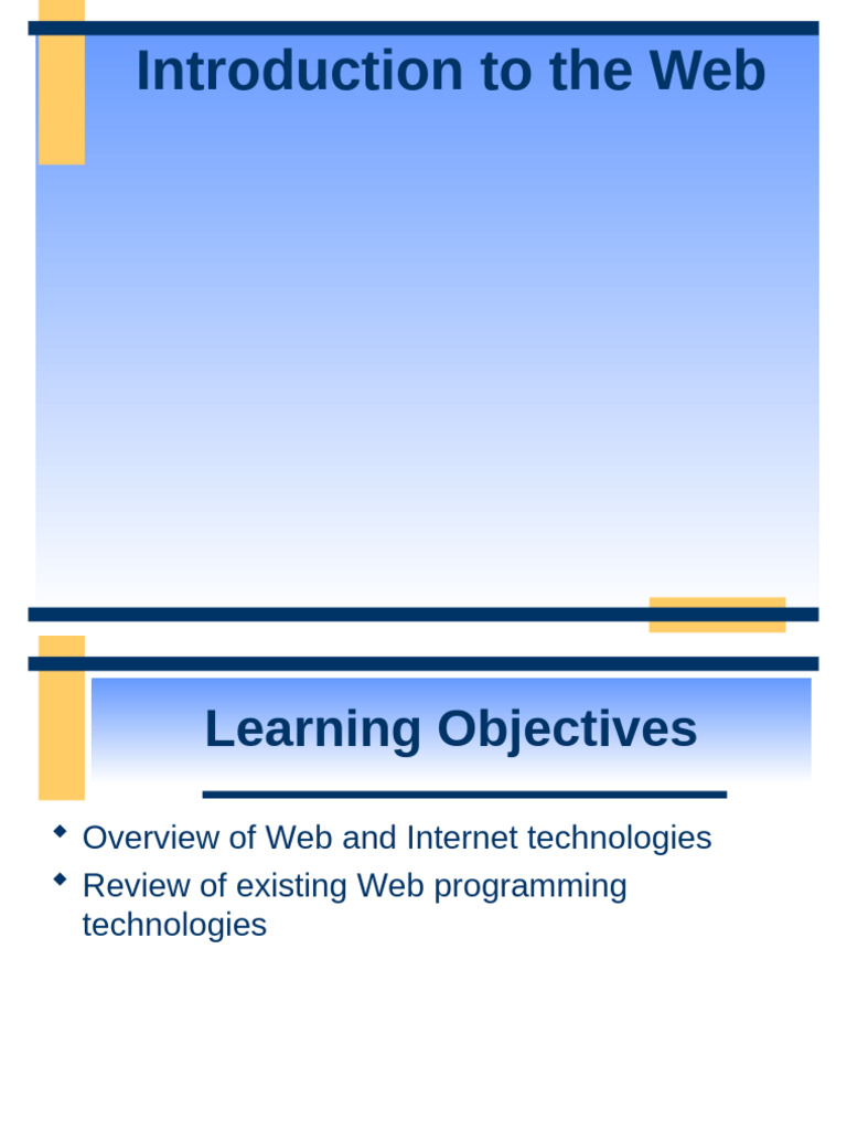 Introduction to the WEB | PDF
