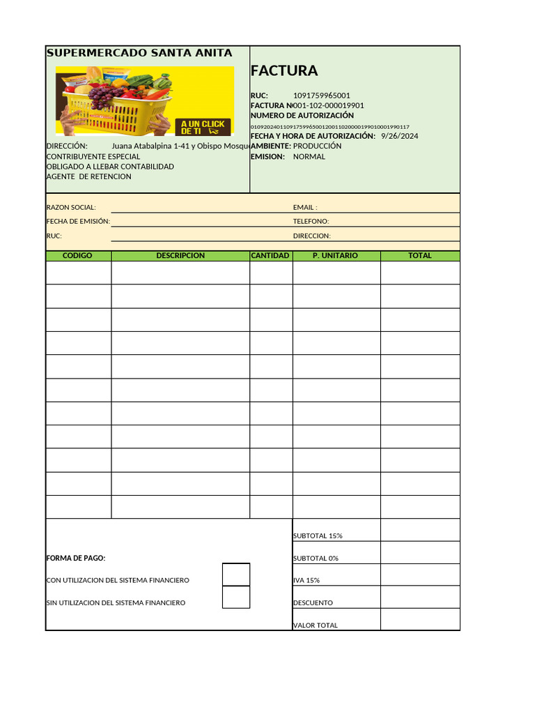 Factura Hannah | PDF