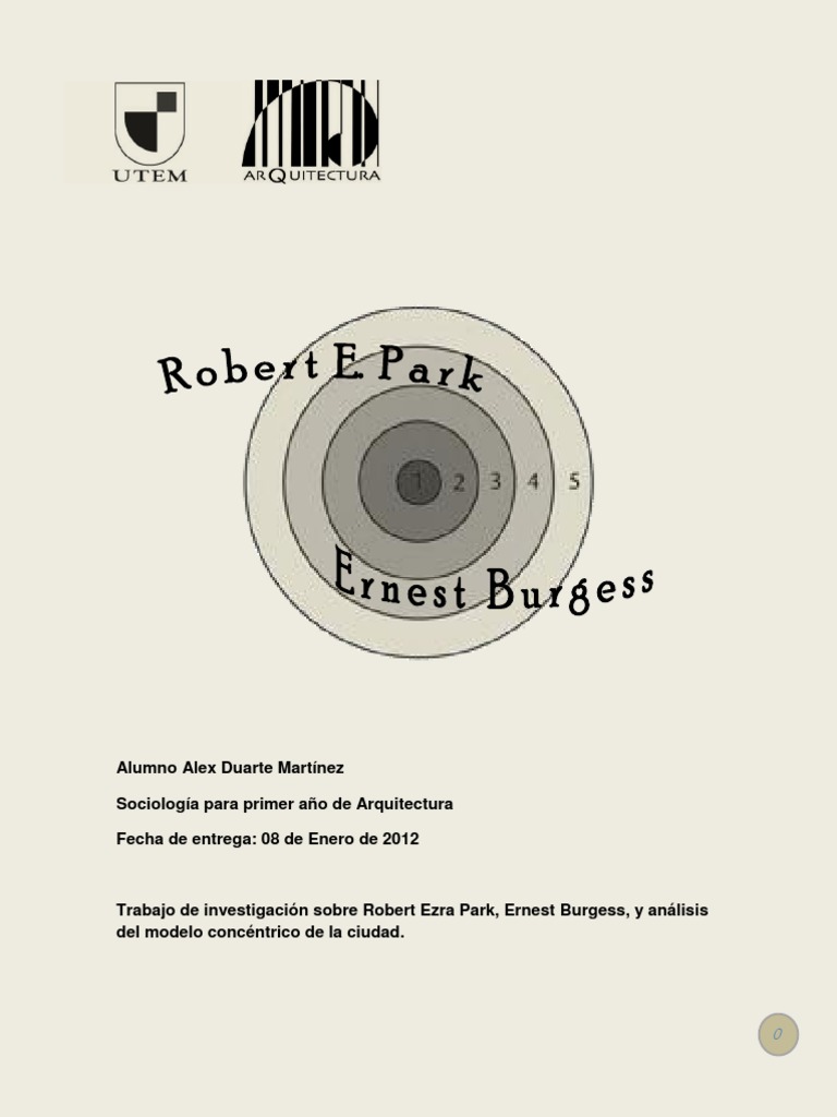 Robert Ezra Park y Ernest Burgess | PDF | Sociología | Ciudad