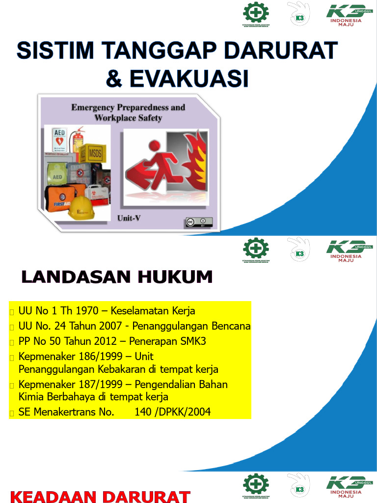 Sistem Tanggap Darurat dan Evakuasi K3 | PDF