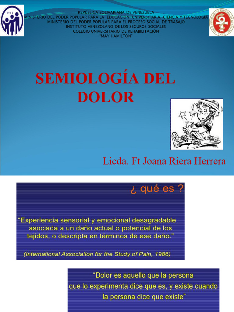Semiologia Dolor | PDF