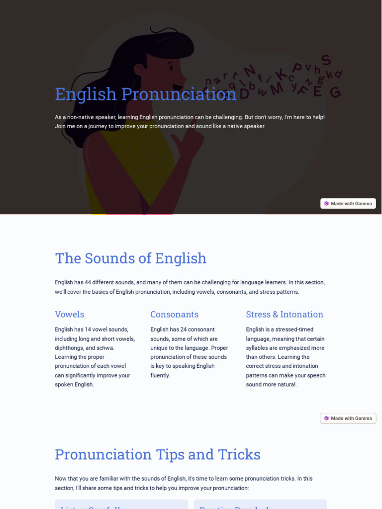 English Pronunciation | PDF