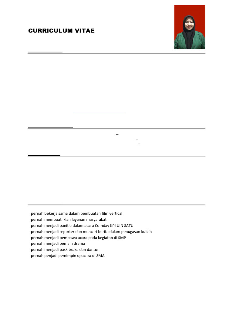 Curriculum Vitae Madhuri | PDF