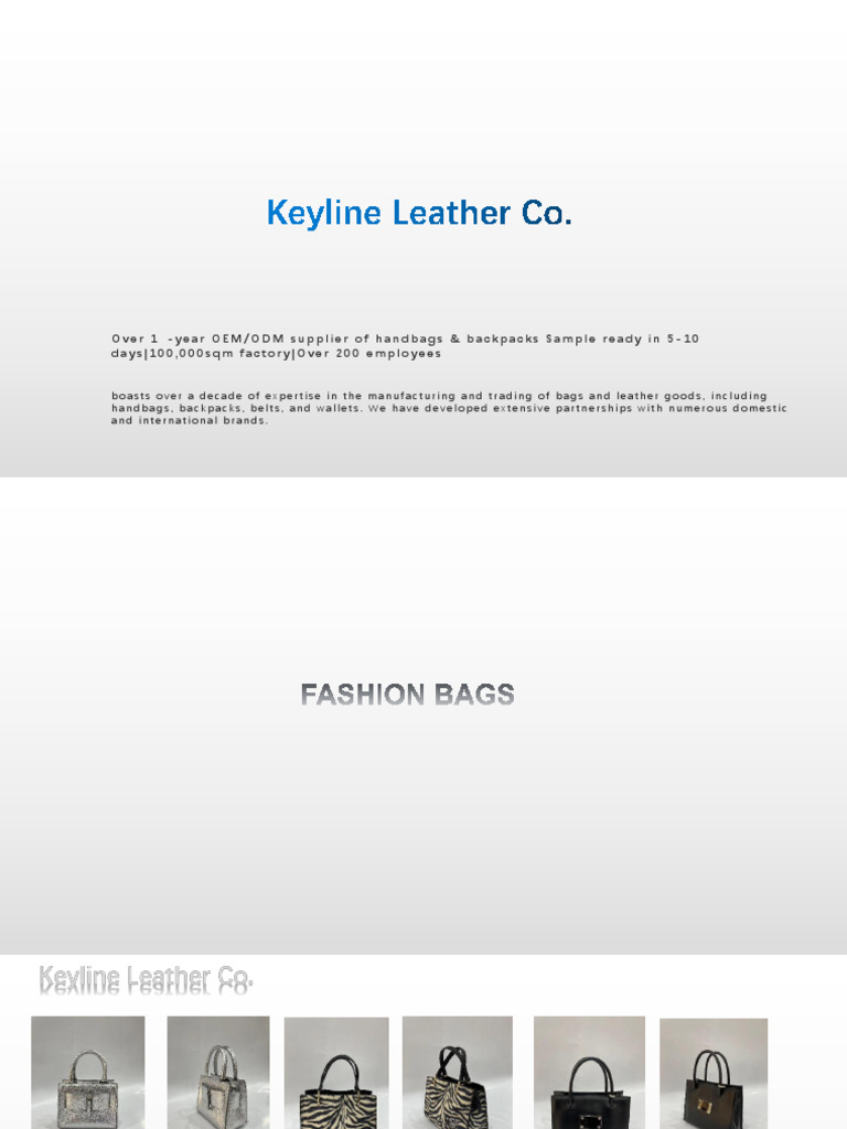 2024 catalogue fashion bags Keyline | PDF