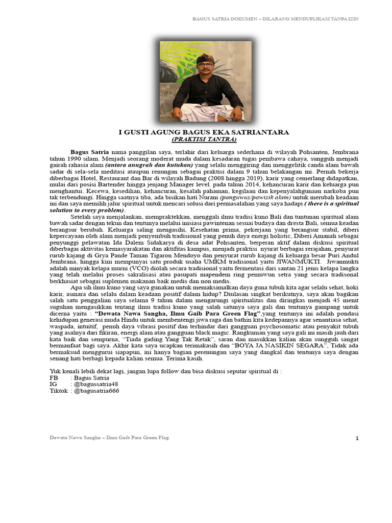 Profil + Materi Agung Eka | PDF