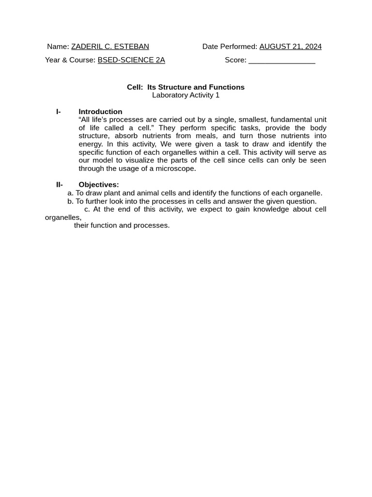 zad cell activity(3) | PDF