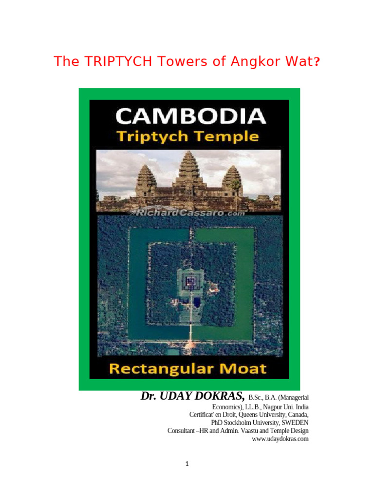 Triptych Mandirs Temples of Angkor BOOK | PDF | Hindu Deities | Vishnu