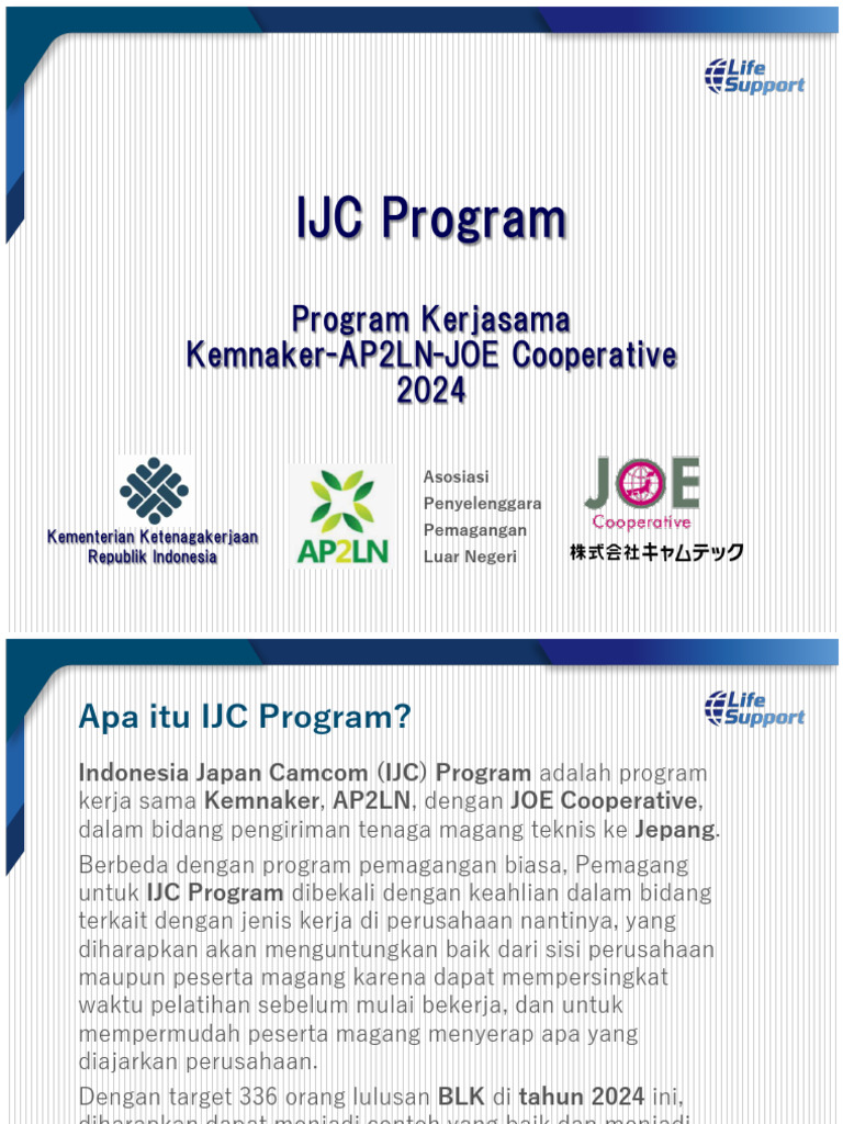 JOE FIX Bahan Sosialisasi IJC Program 2024 (Draft) (As Per 2-2-2024) | PDF